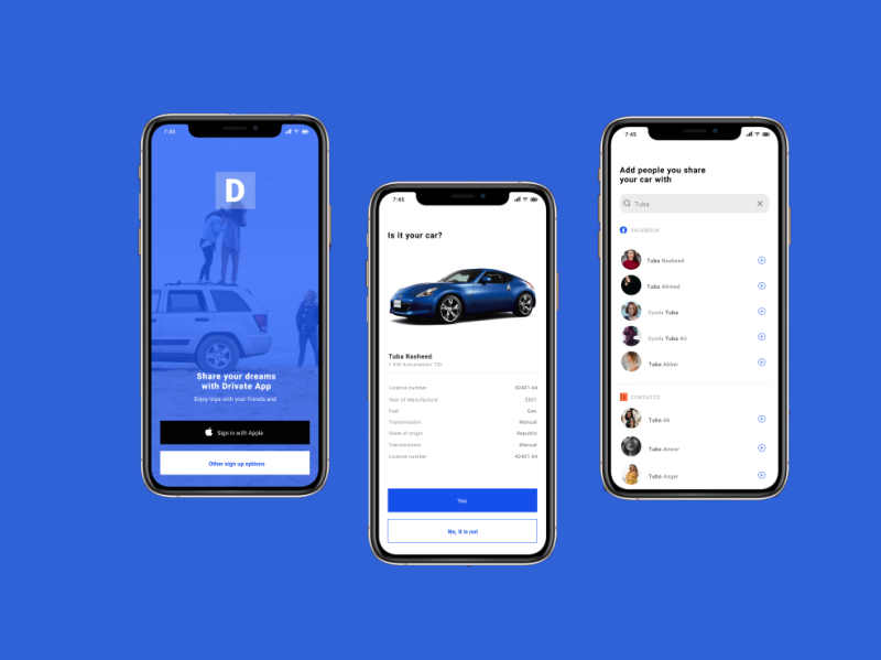 Car App by Tuba Rasheed on Dribbble