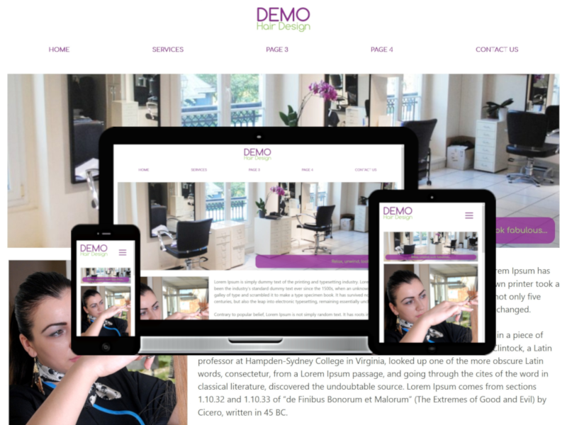 Demo Website by Louise on Dribbble