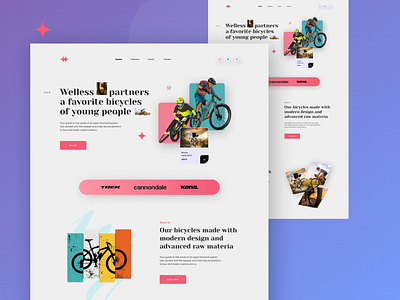 Bicycle Landing page design by Aminul - UX/UI Designer on Dribbble