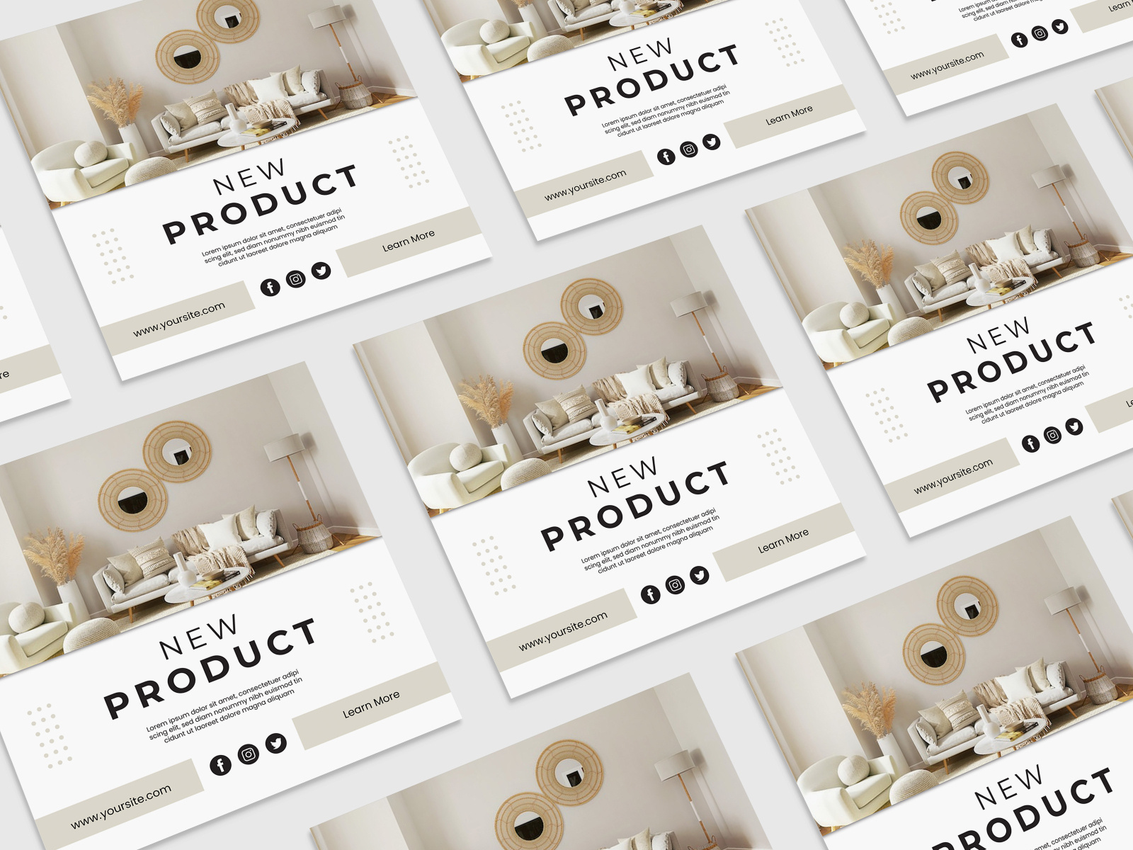 Minimalist Furniture Social Media Design by Ahmad Padilah on Dribbble