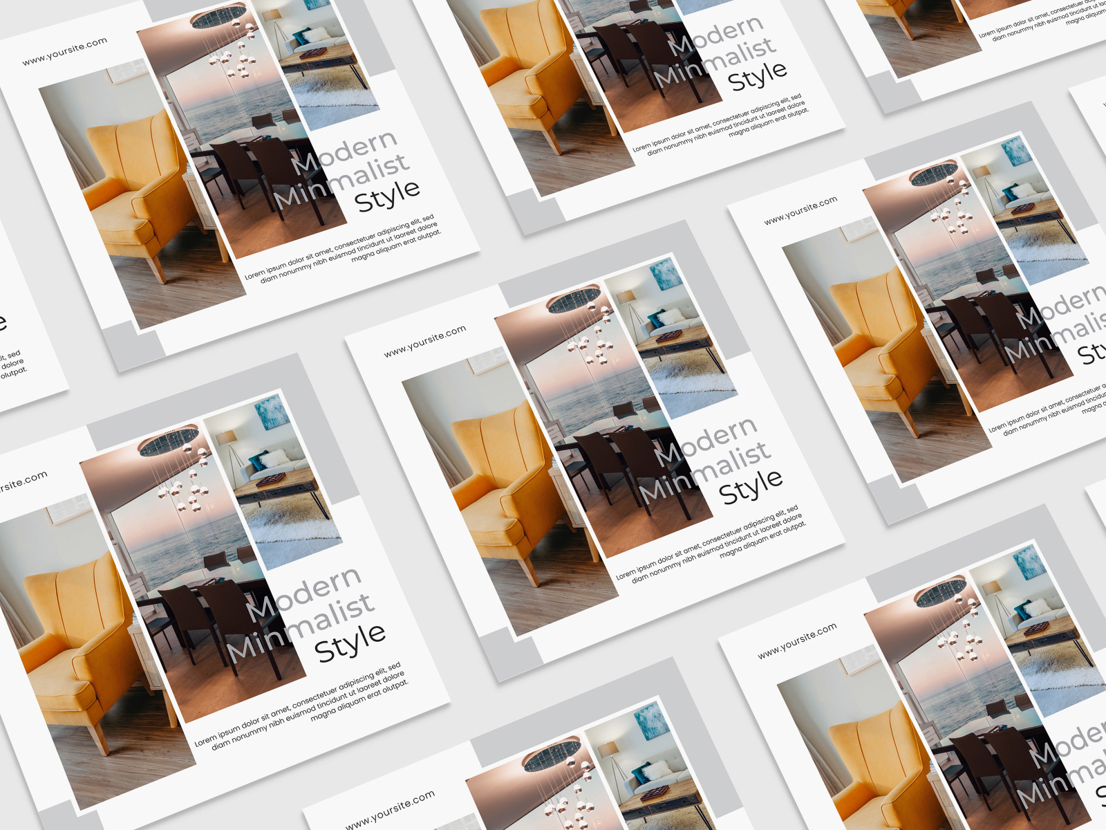 Modern Minimalist Style Instagram Post Design by Ahmad Padilah on Dribbble