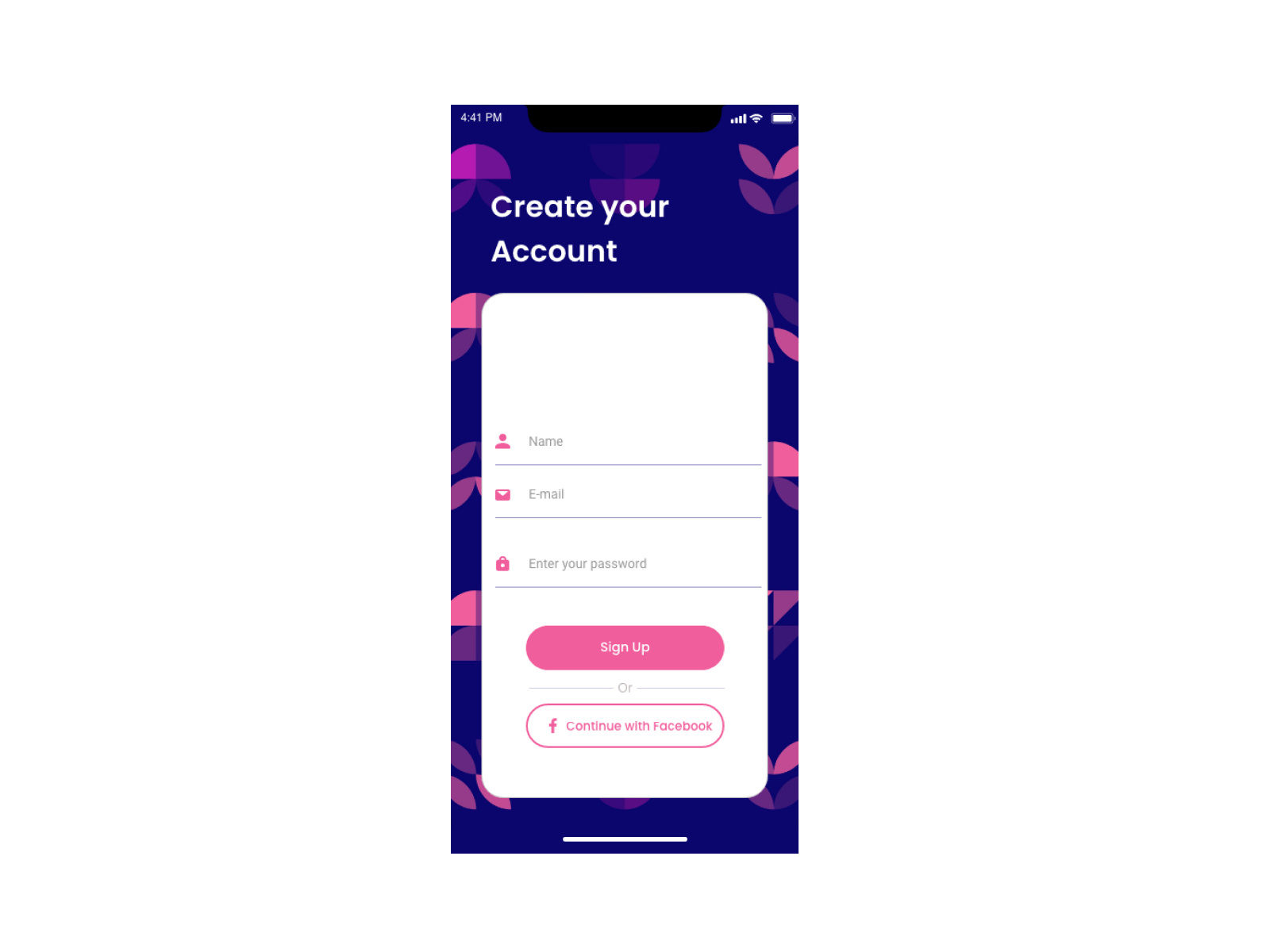Sign Up form by Ali on Dribbble