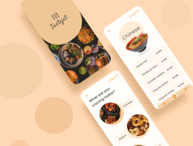 Simple food app UI by Himanshi Dinushima on Dribbble