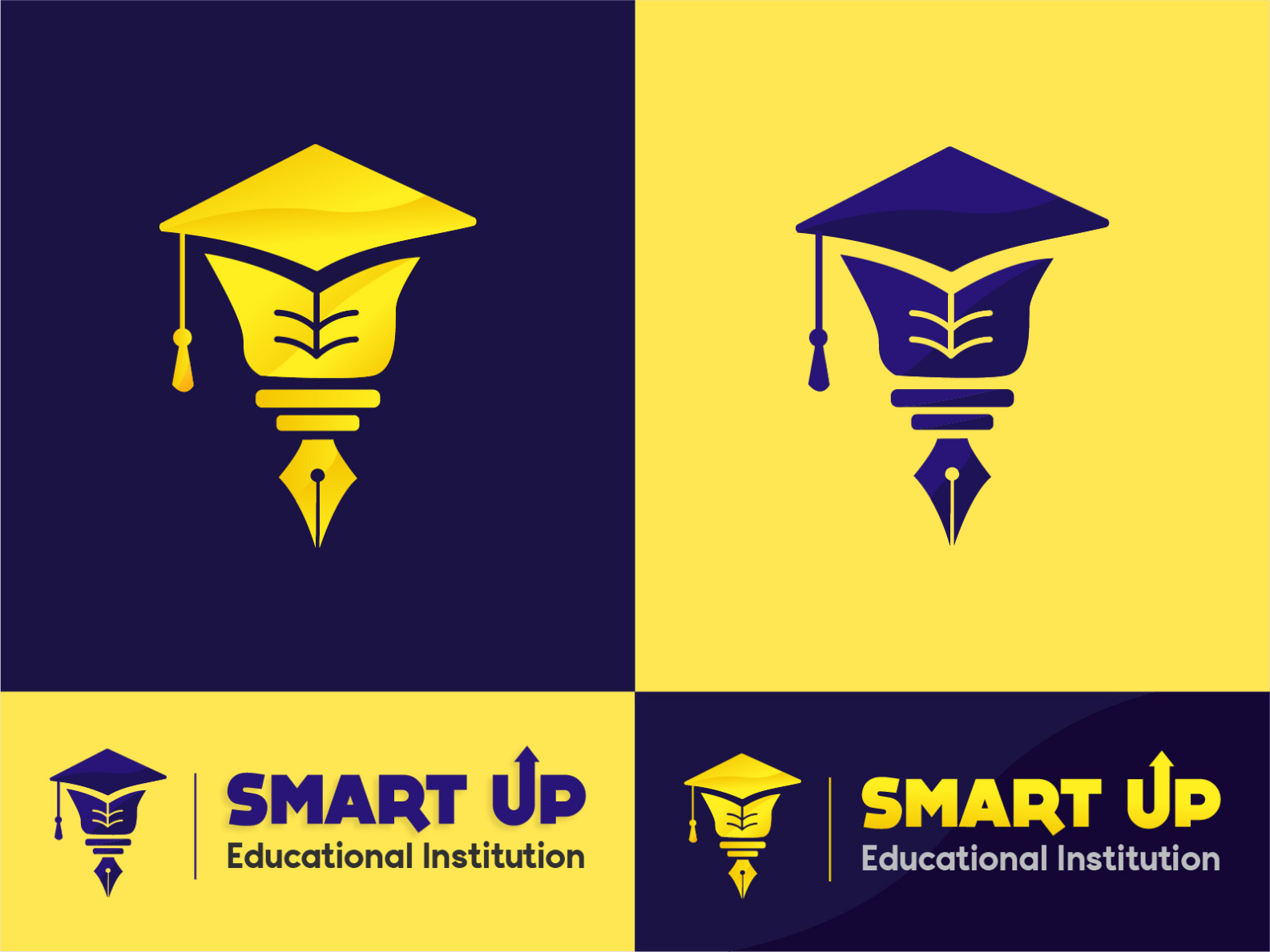 Smart Up Educational Institution branding by Fayaz Rafeek on Dribbble