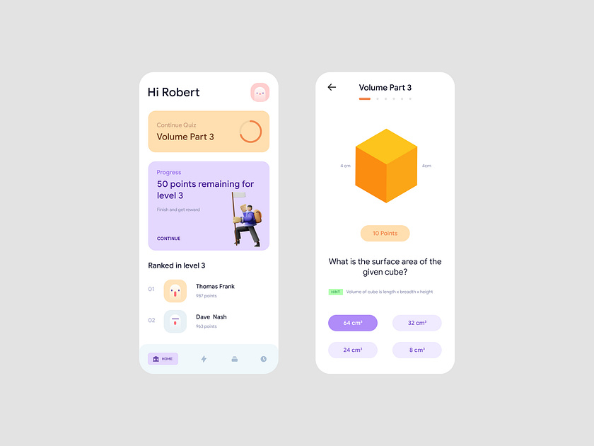 Math Quiz by Rohan on Dribbble