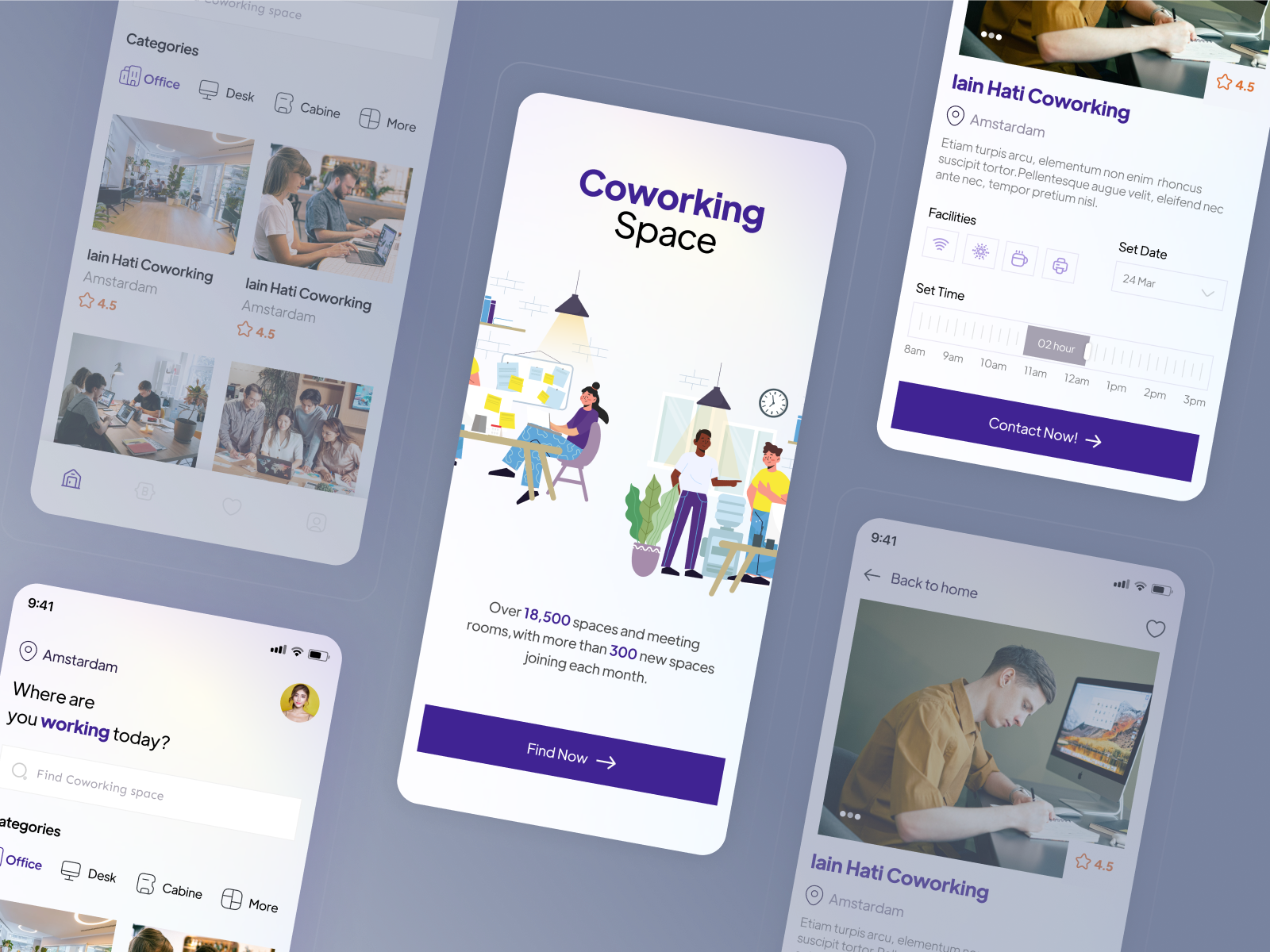 Co-working Space Mobile App by Resourcifi on Dribbble