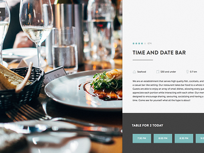 Restaurant Details by Maria S. on Dribbble
