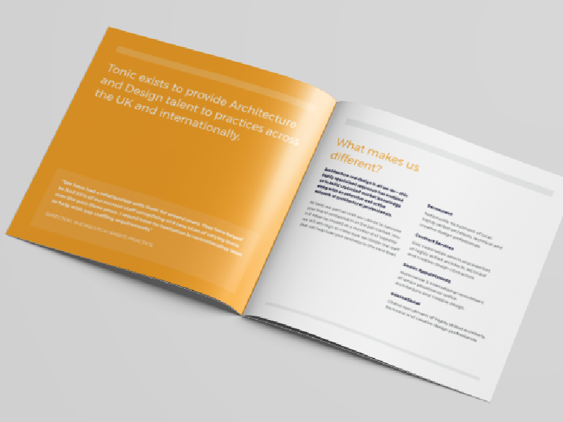 Tonic – Client Brochure by Emma Lawes on Dribbble