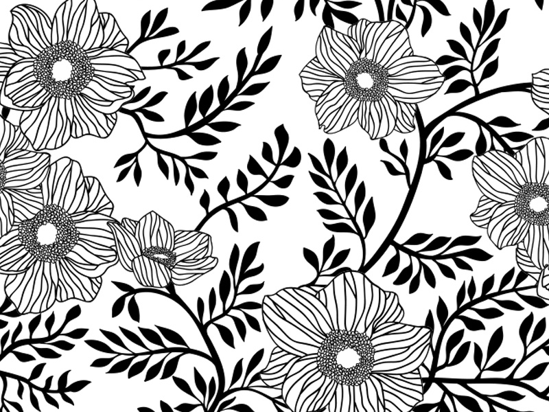 Floral Vines Pattern by Amanda Schrembeck on Dribbble