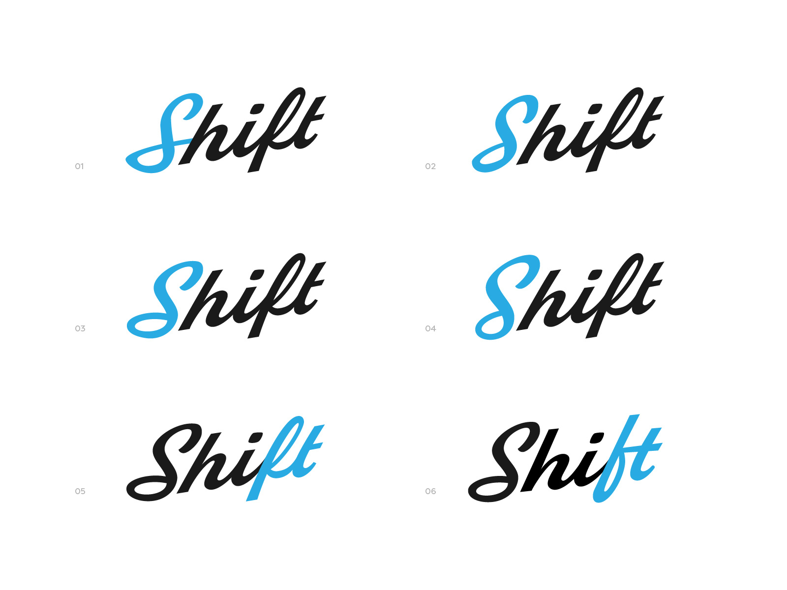 Shift Logotype Variations by Wells Collins on Dribbble