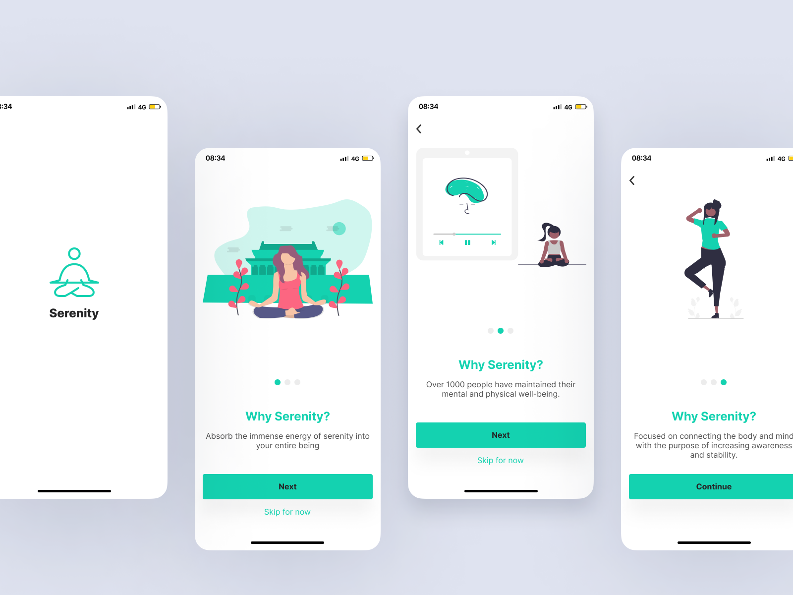 Serenity App - Onboarding Screen by Saggar on Dribbble