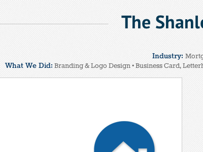Clean, simple work portfolio for our new site by Second South on Dribbble