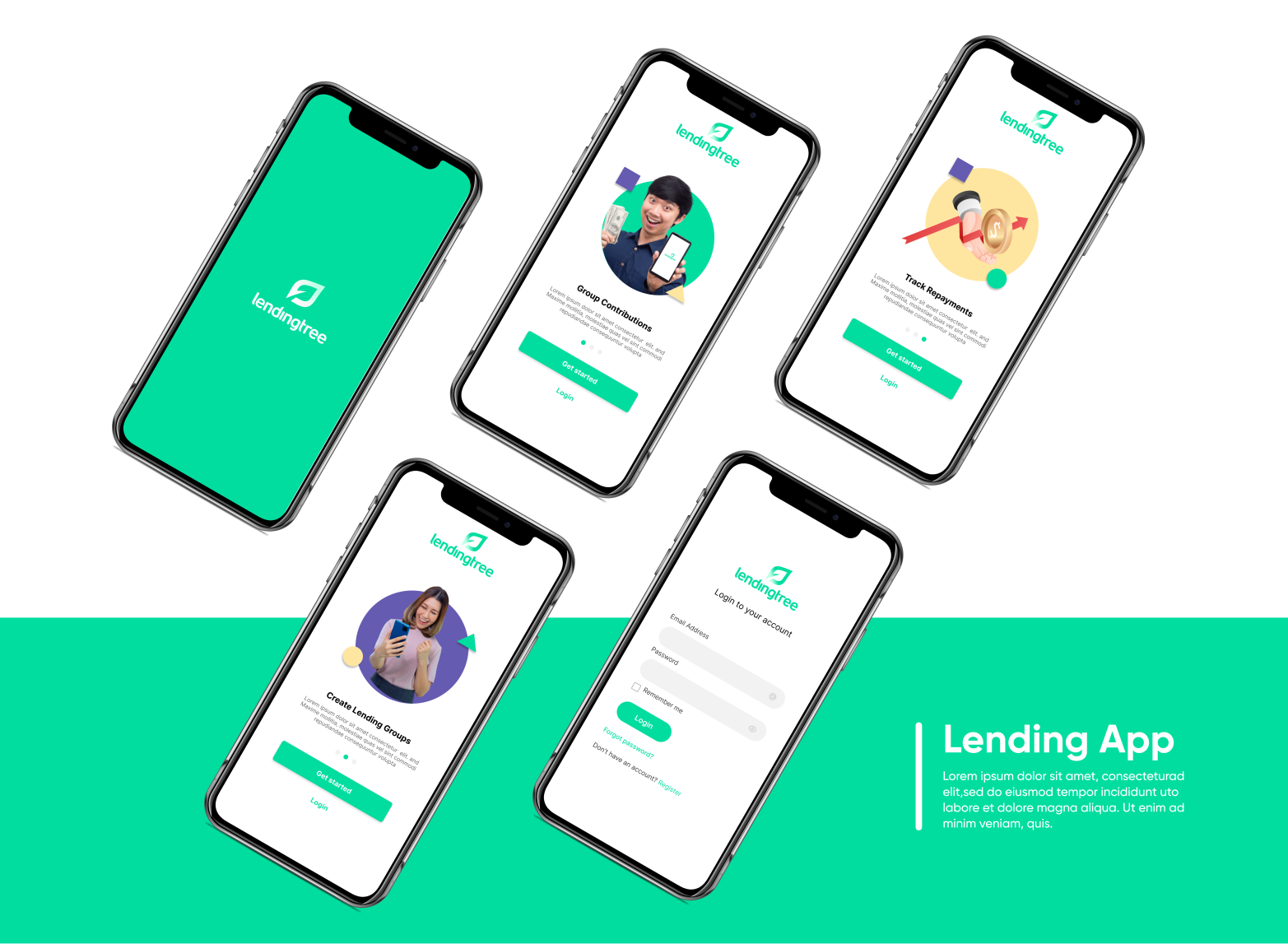 Introscreens | Onboarding for a loan app by Kipruto on Dribbble