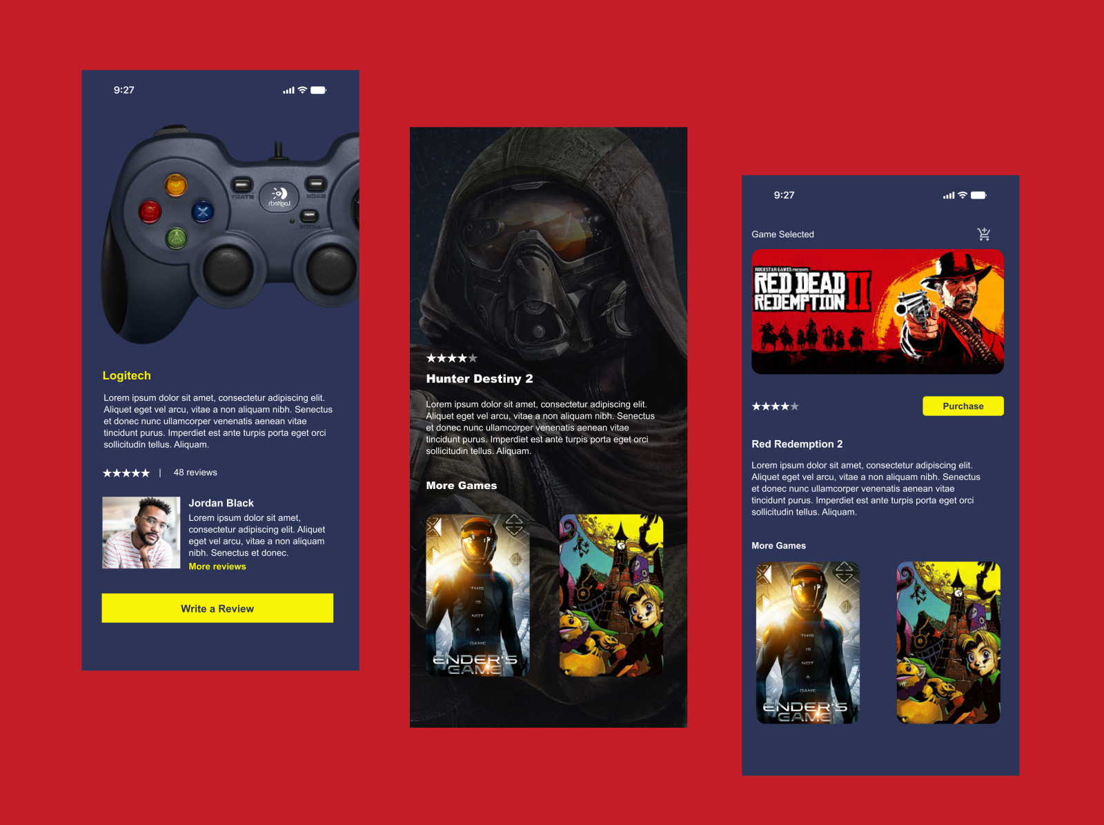 Gaming Mobile App by Joluwa Design on Dribbble