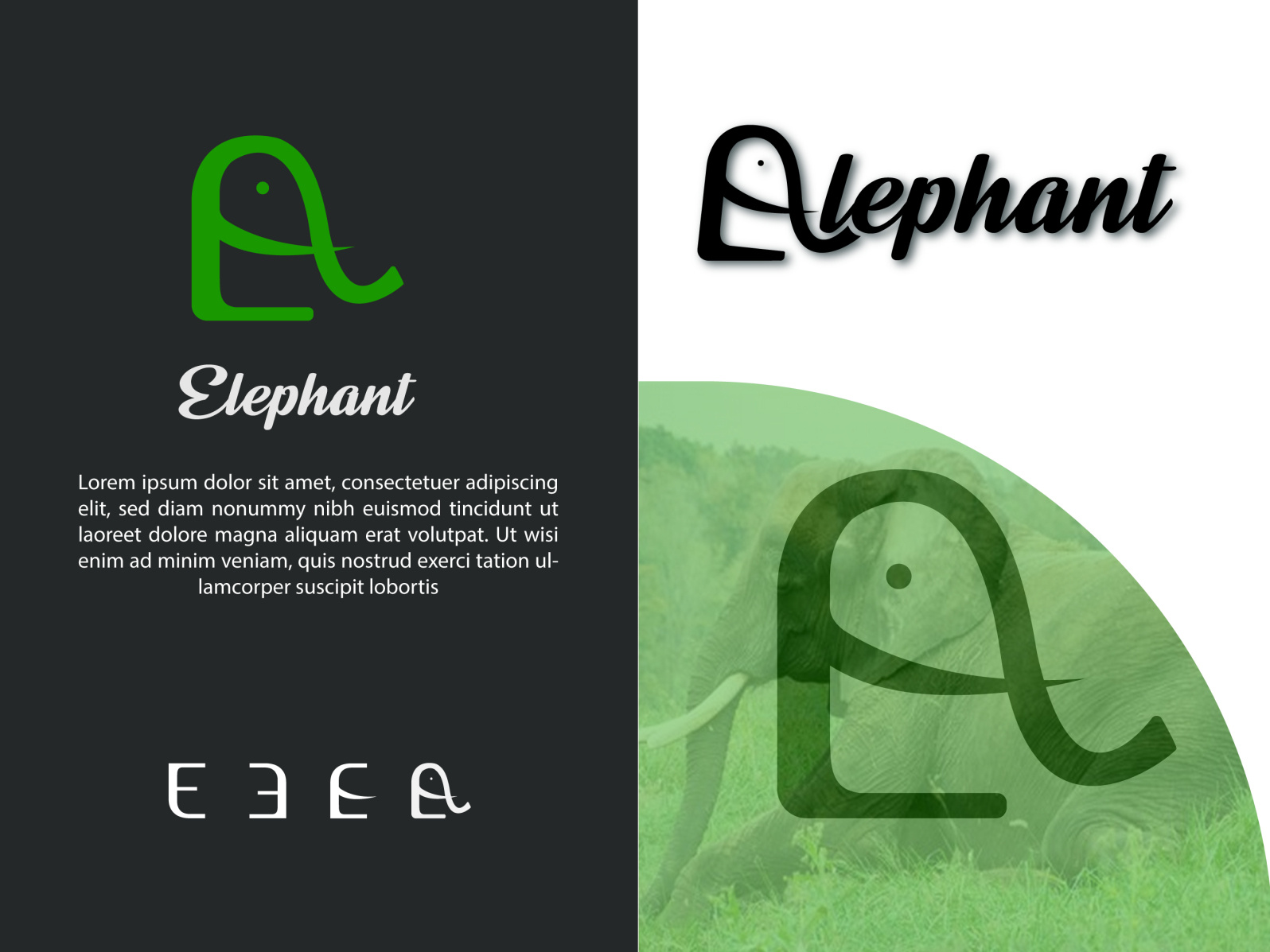 ELEPHANT minimal conceptual creative modern design 2021 by Shayon Saha ...