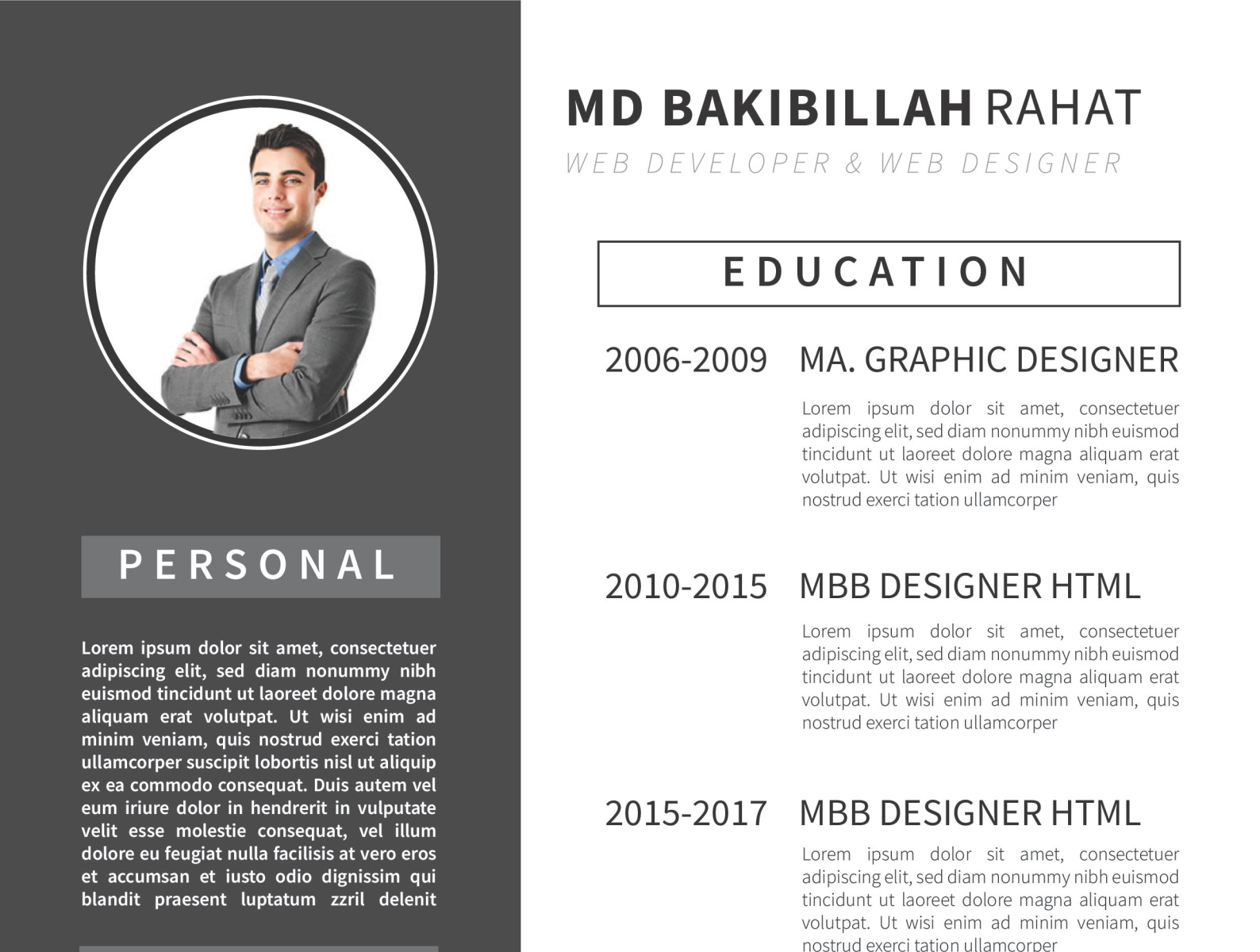 RESUME DESIGN 2021 by Shayon Saha Dip on Dribbble