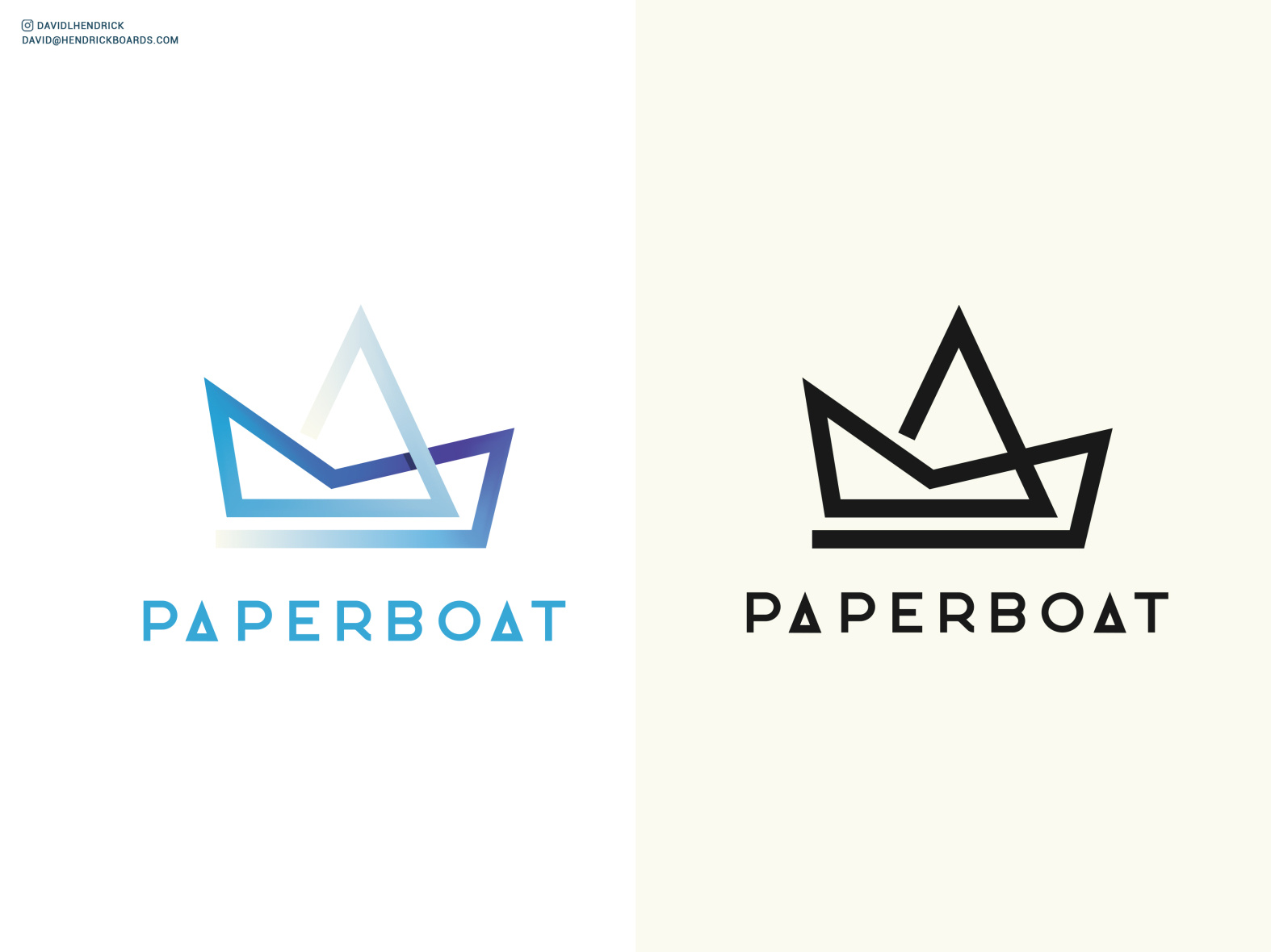PaperBoat Logo Concept by Davie Ross on Dribbble