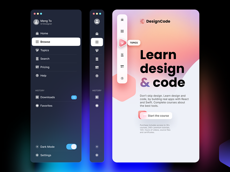 Side Menu designs, themes, templates and downloadable graphic elements ...