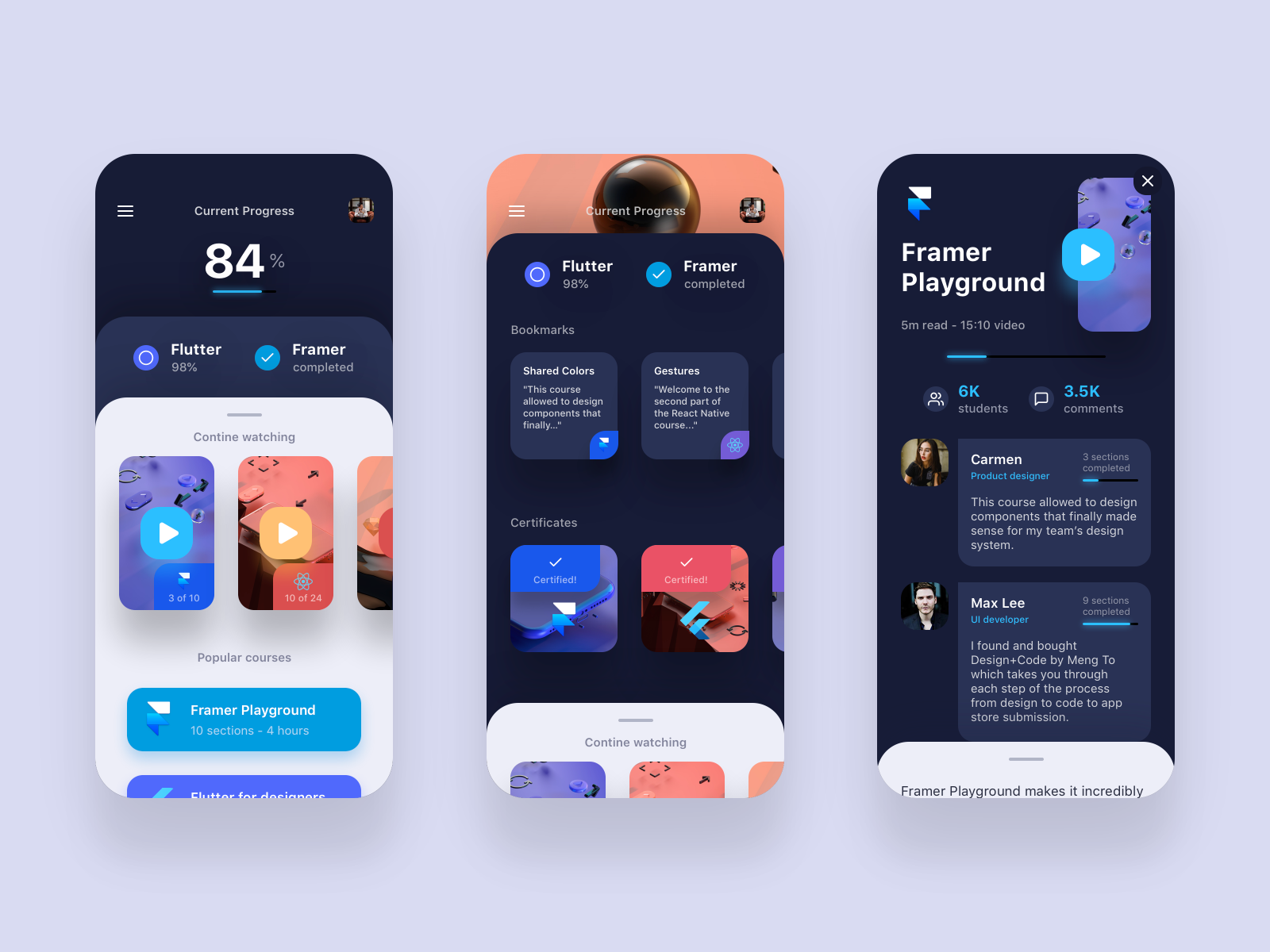 Double Cards UI By Meng To For Design Code On Dribbble