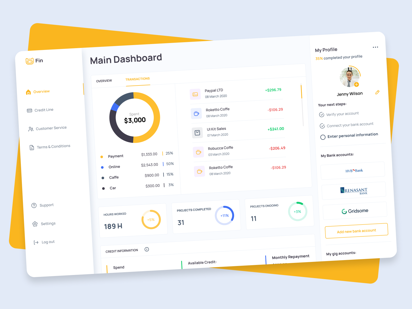 MyFinance - Fintech/ SaaS/ Dashboard by Uitop. for Uitop on Dribbble