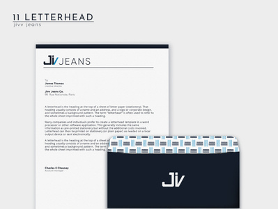 Jivv Jeans Letterhead by mohamad hosein on Dribbble