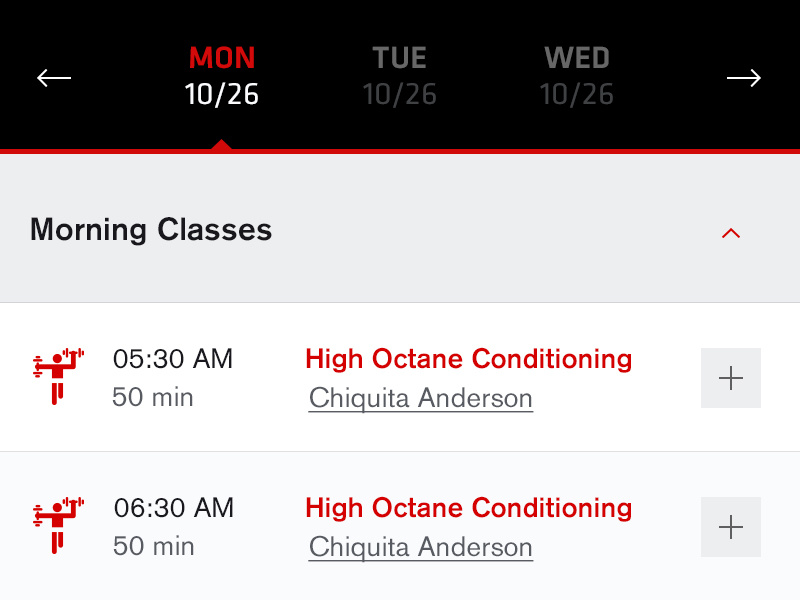 Mobile Class Schedule by Nick Boes on Dribbble