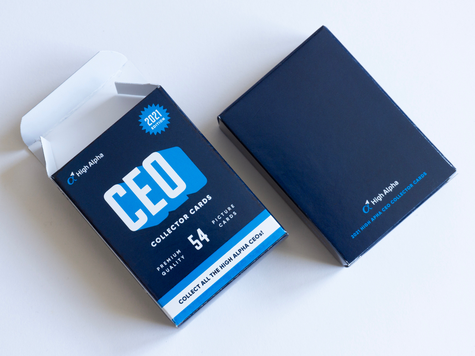 CEO collector card packaging by Kevin Spahn for High Alpha on Dribbble