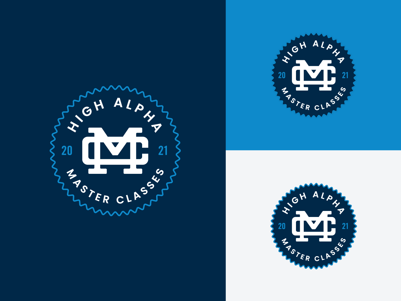 Master Classes monogram and badge design by Kevin Spahn on Dribbble