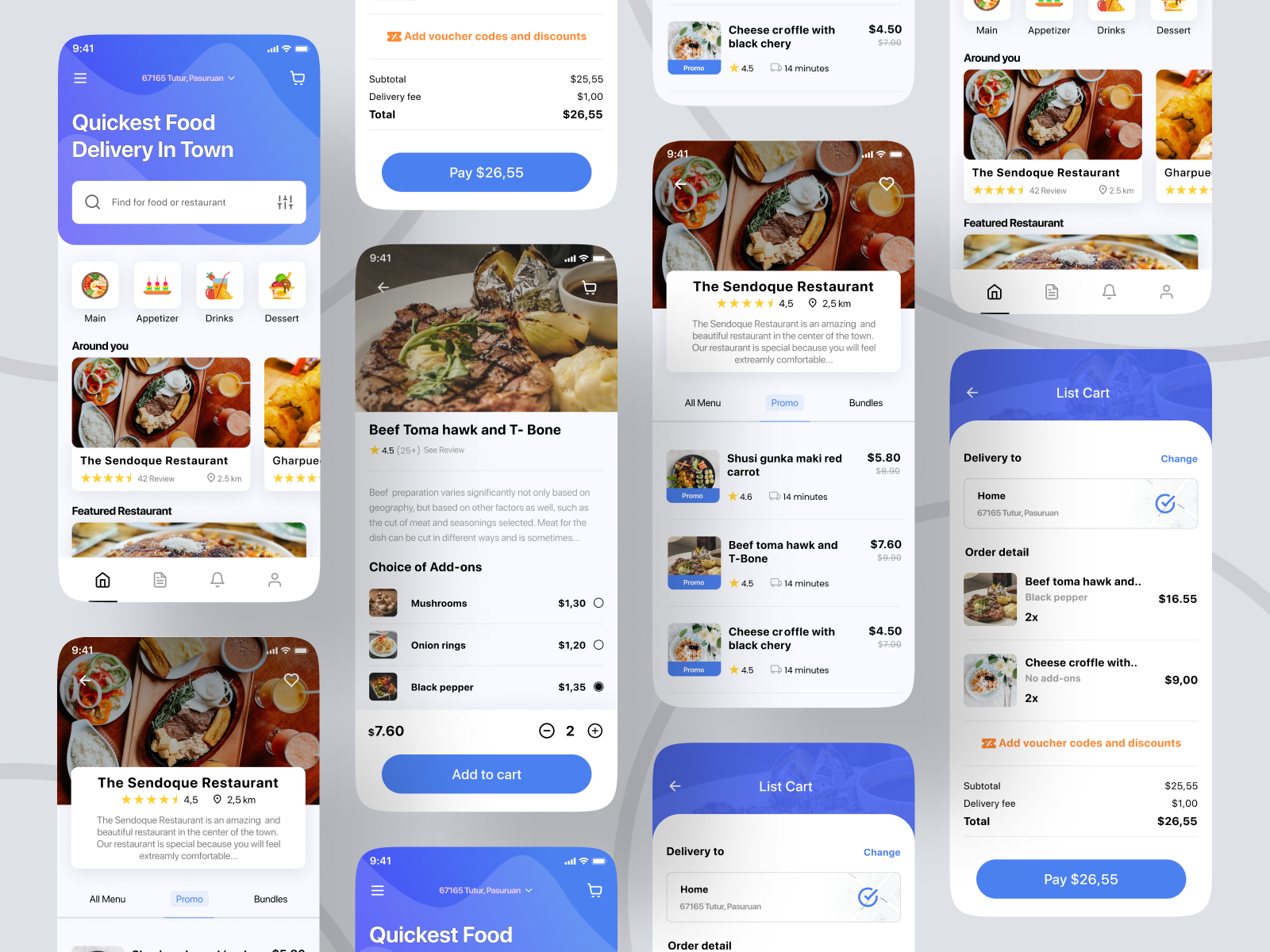 QuickFood - Food Delivery App by Riki Arista on Dribbble