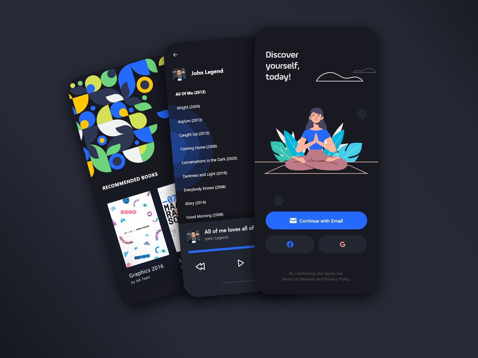 Discover app by Usman Nasir on Dribbble