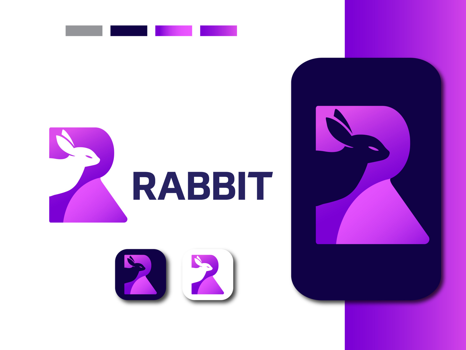 Rabbit logo by Abu Nayem Bipul on Dribbble