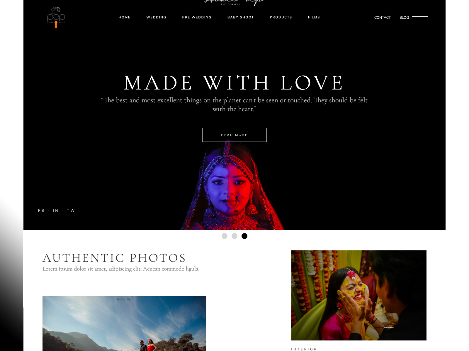 studio pep photography by digital amptus on Dribbble