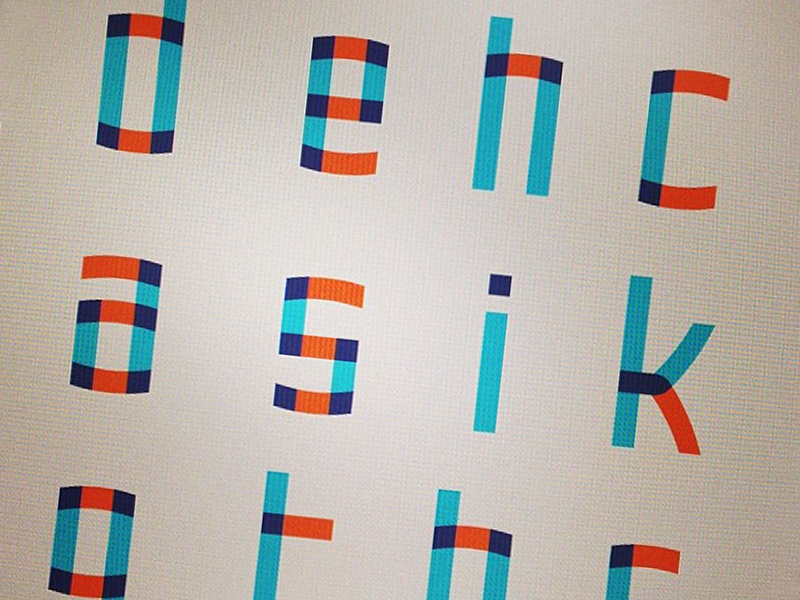 Overlapping Type by Brandon DeLoach on Dribbble