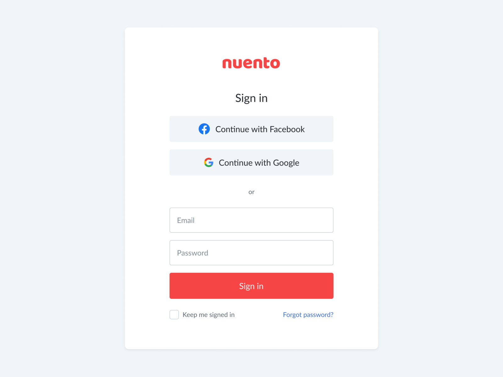Simple 'Sign in' module by Mads Egmose on Dribbble