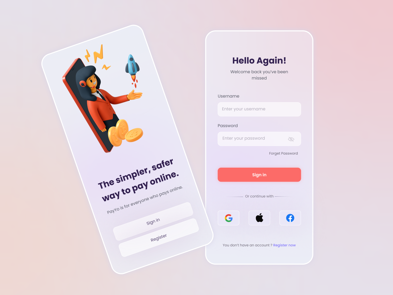 Sign in by Shaima Hmila on Dribbble
