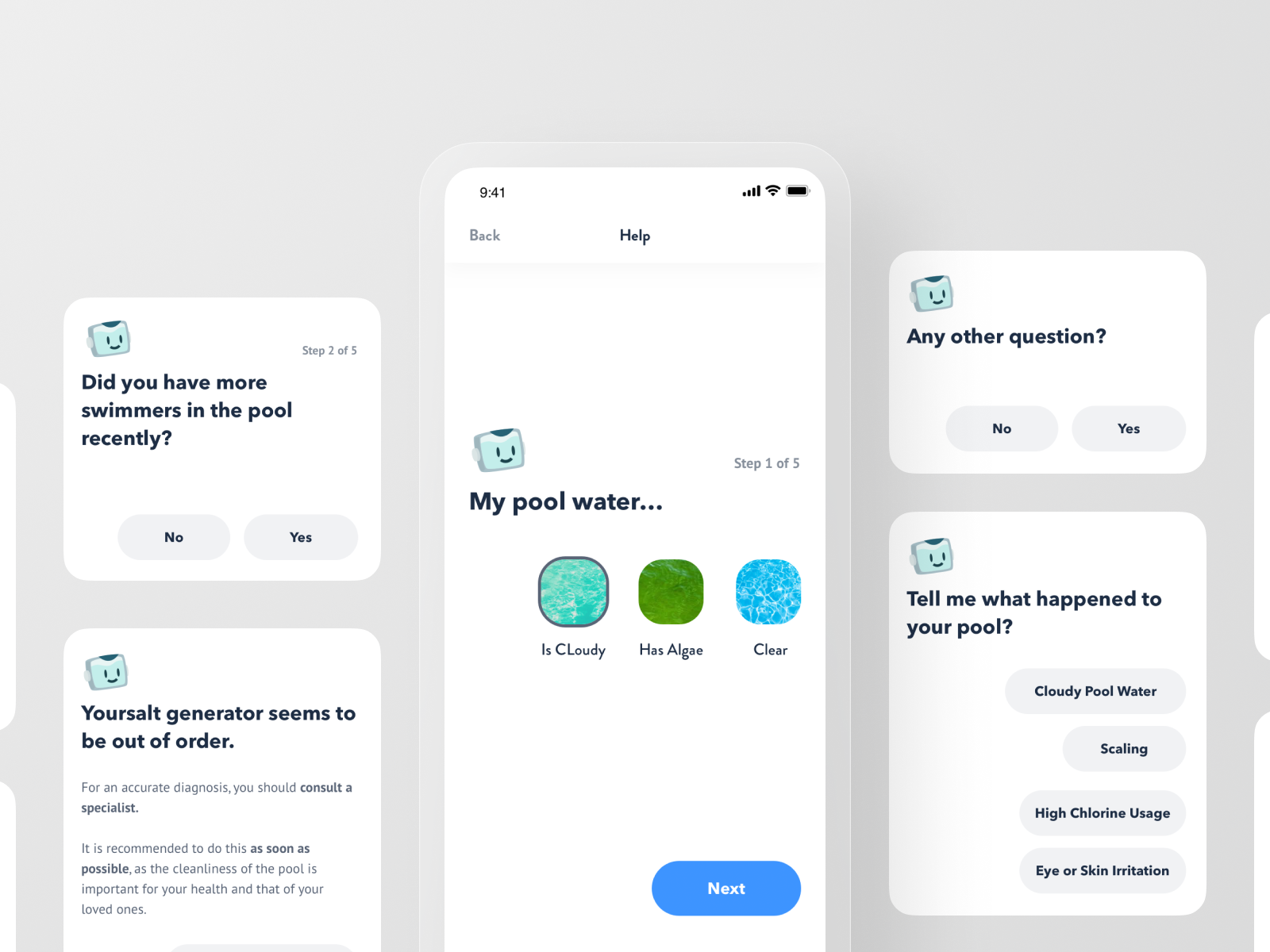 Smart Pool App - Water Quality App Blocks by Jack R. for RonDesignLab ⭐ ...