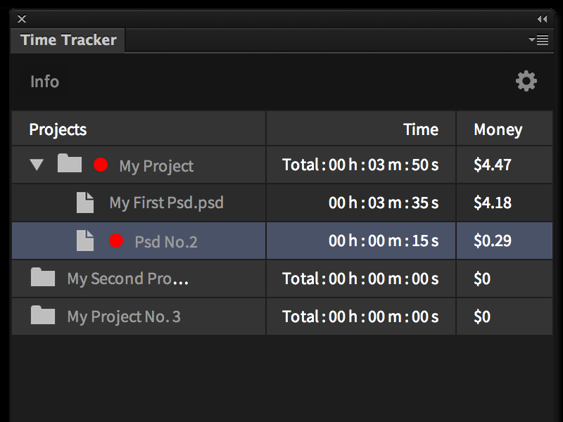 PS Time Tracker by pspowertools on Dribbble