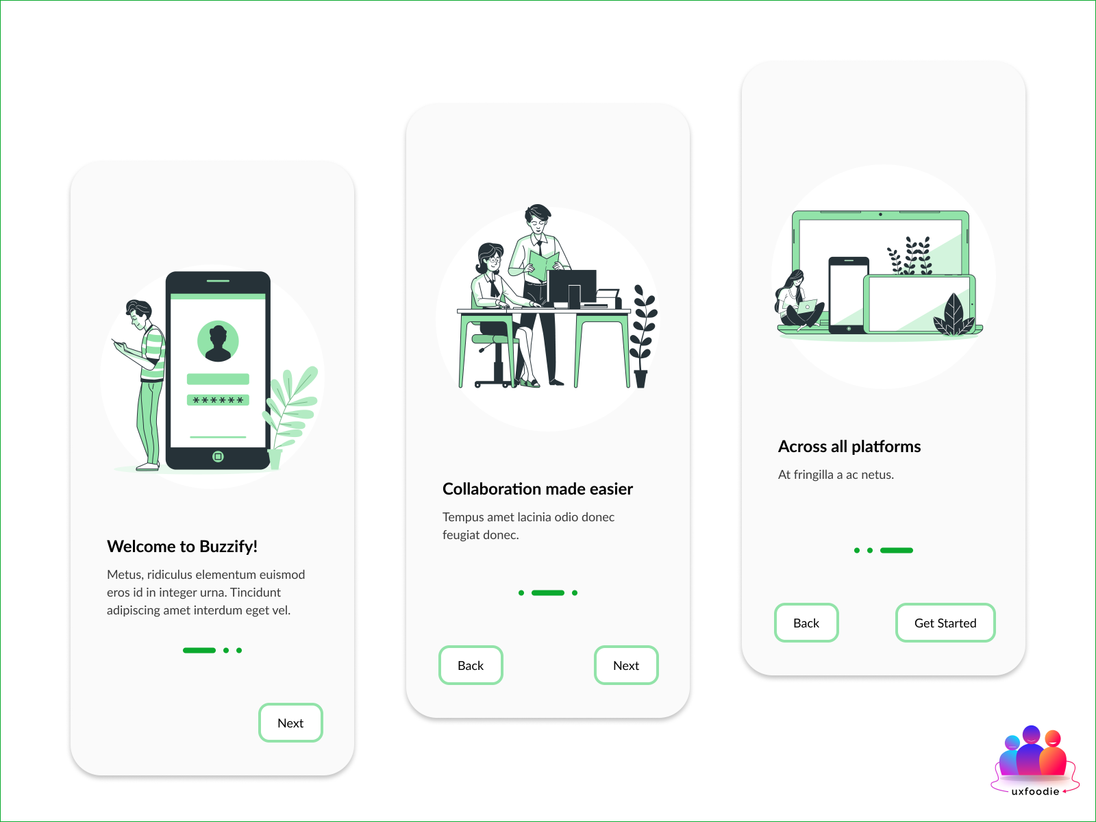 Onboarding #DailyUI by Blessing Ojediran on Dribbble