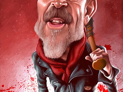 Negan Detail by Alex Gallego on Dribbble