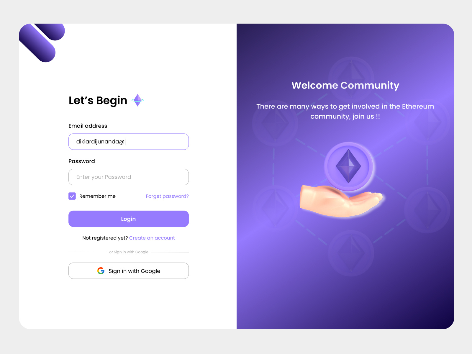 Login by Diki Ardi Junanda on Dribbble