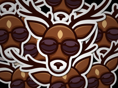 Deer Sticker Mule Magnets by Manu on Dribbble