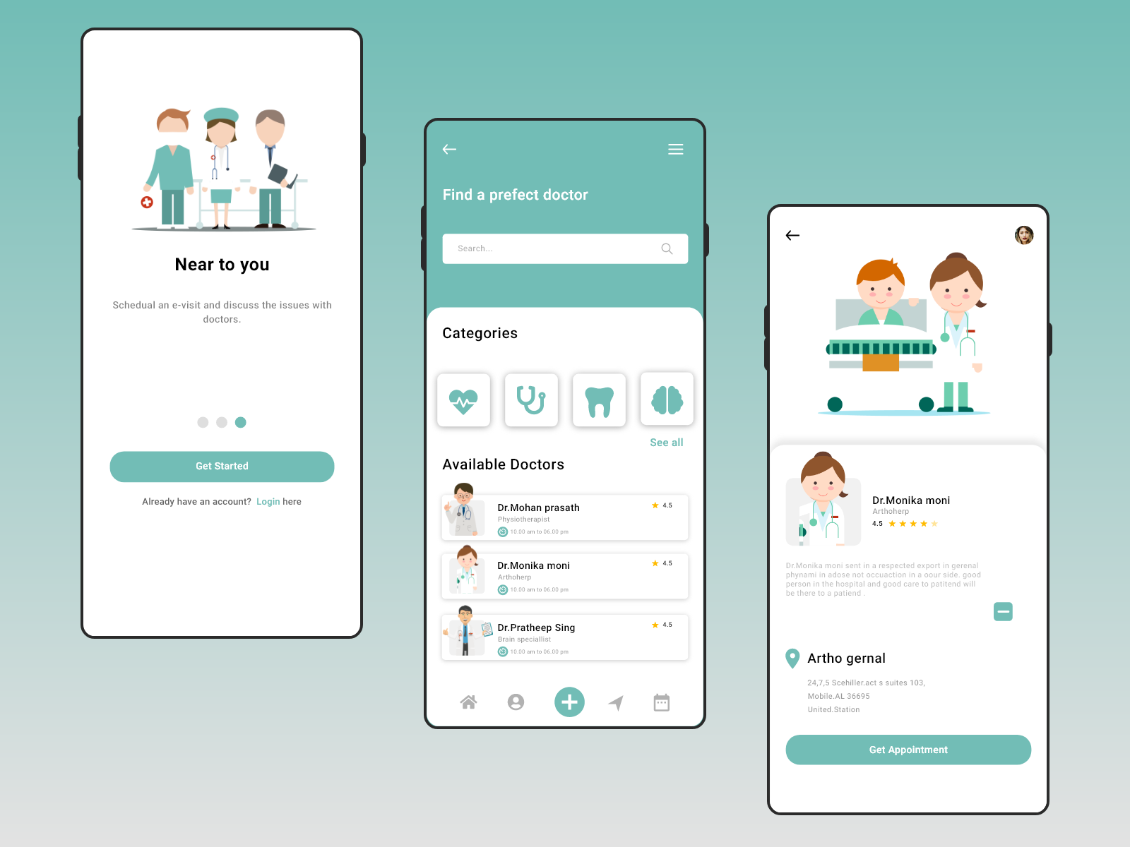Doctor appointment experience - ux ui design. by Hari on Dribbble