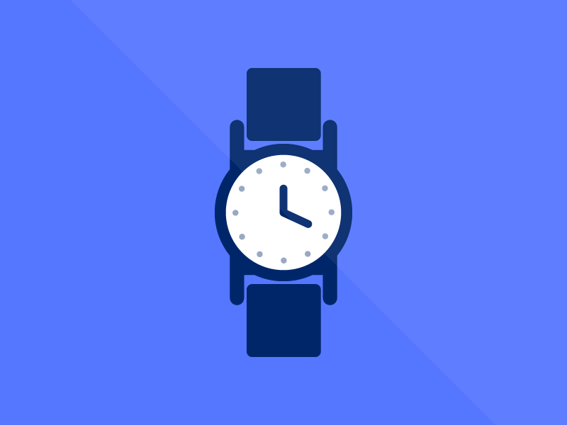 Watch flat design by Almaz Bisenbaev on Dribbble