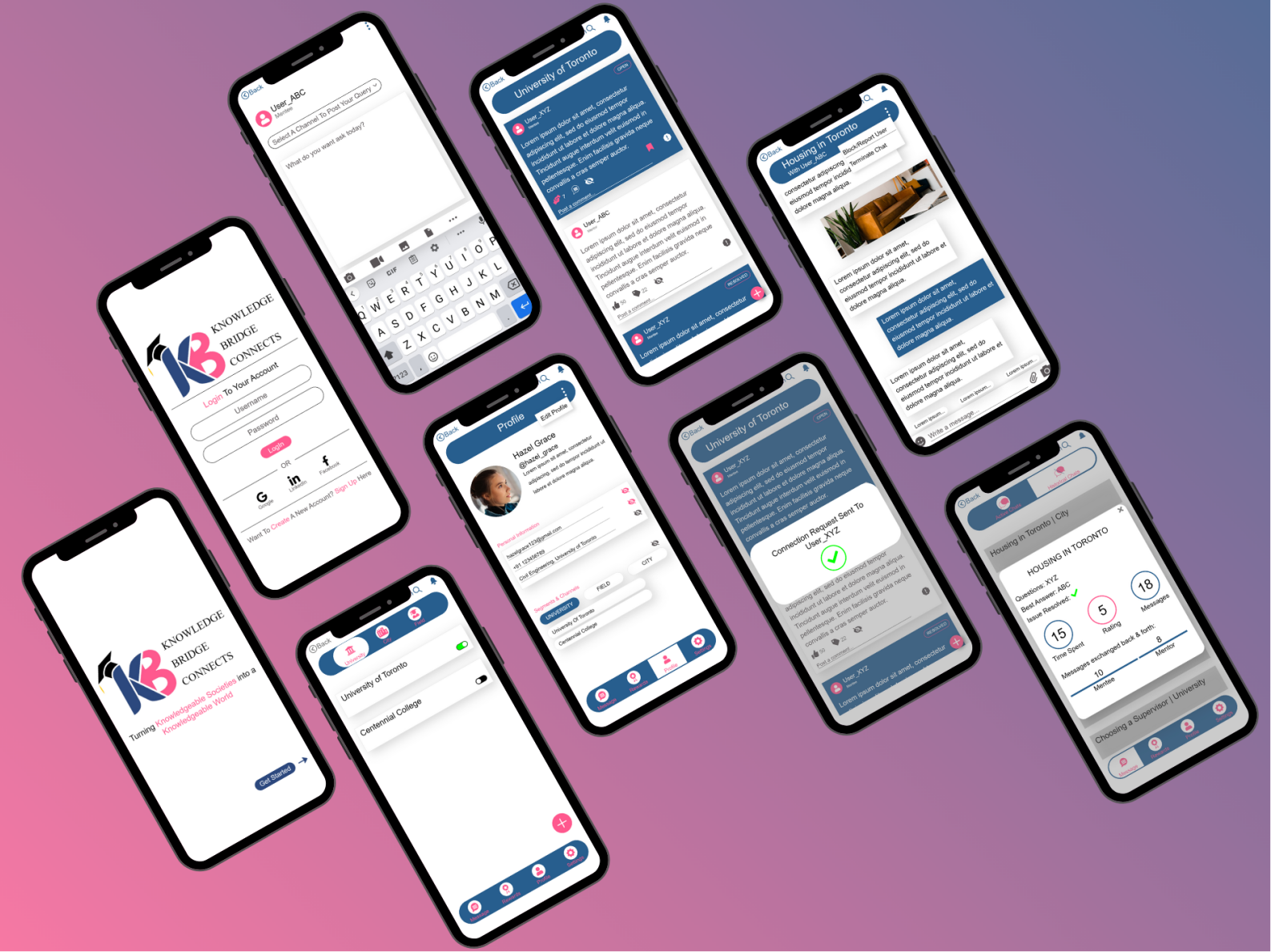 KB Connects Mobile App Design by Vaishnavi Ransubhe on Dribbble