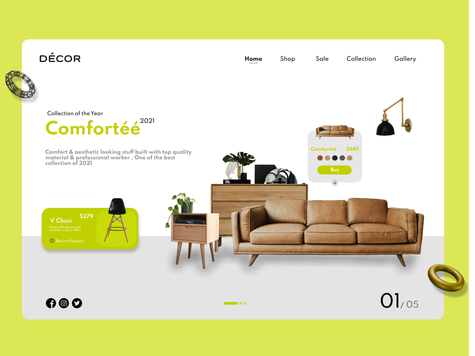 Décor - Ui Design - Furniture Store by Sameer on Dribbble