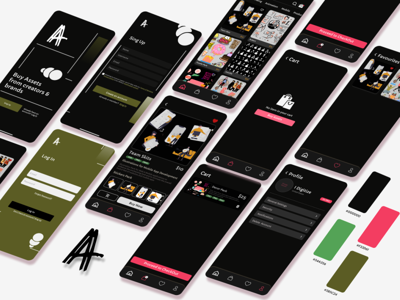 Illustration Assets Buying App Design - UI/UX Design by Sameer on Dribbble