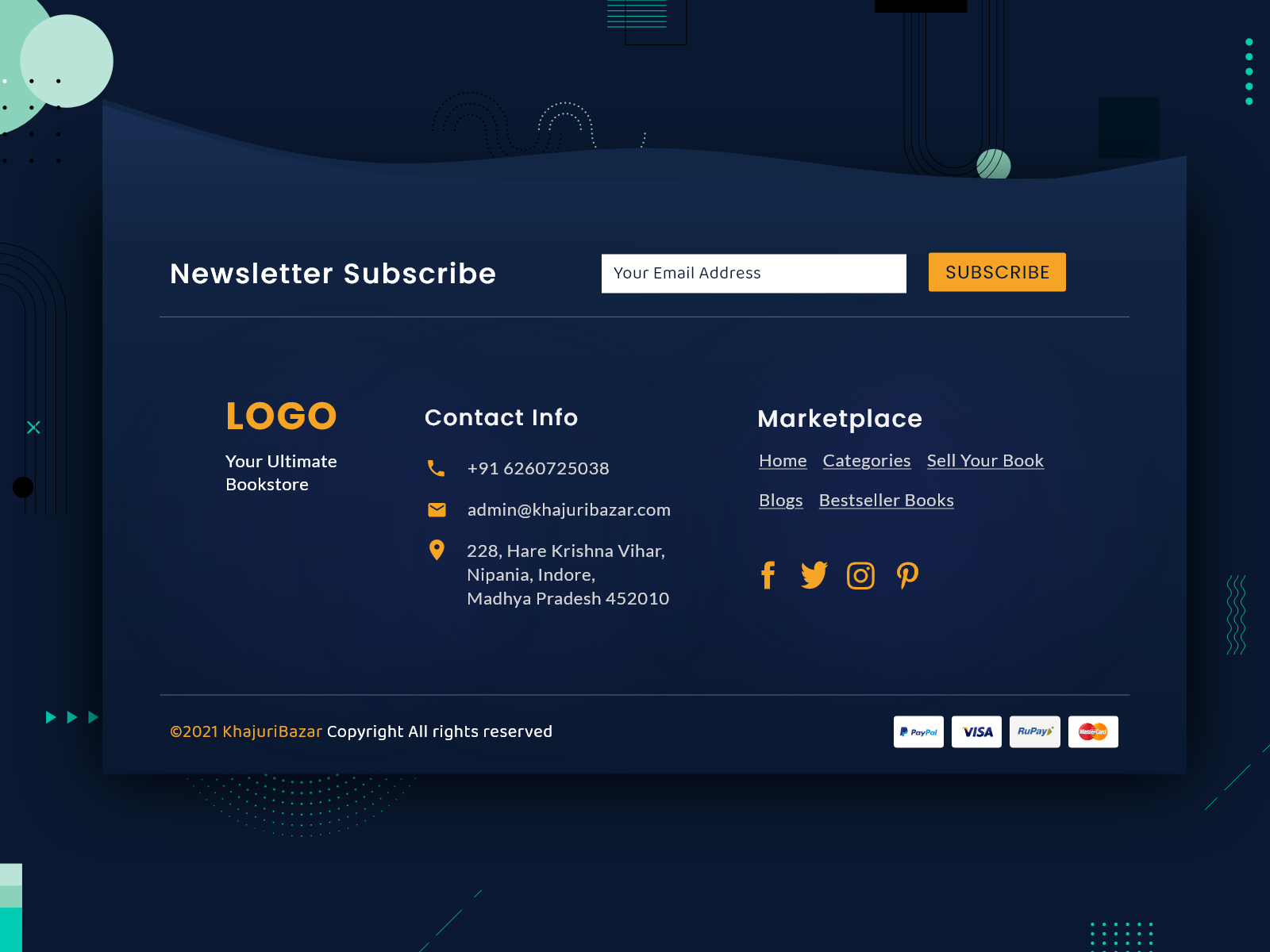 Footer Design by Anmol Baranwal on Dribbble