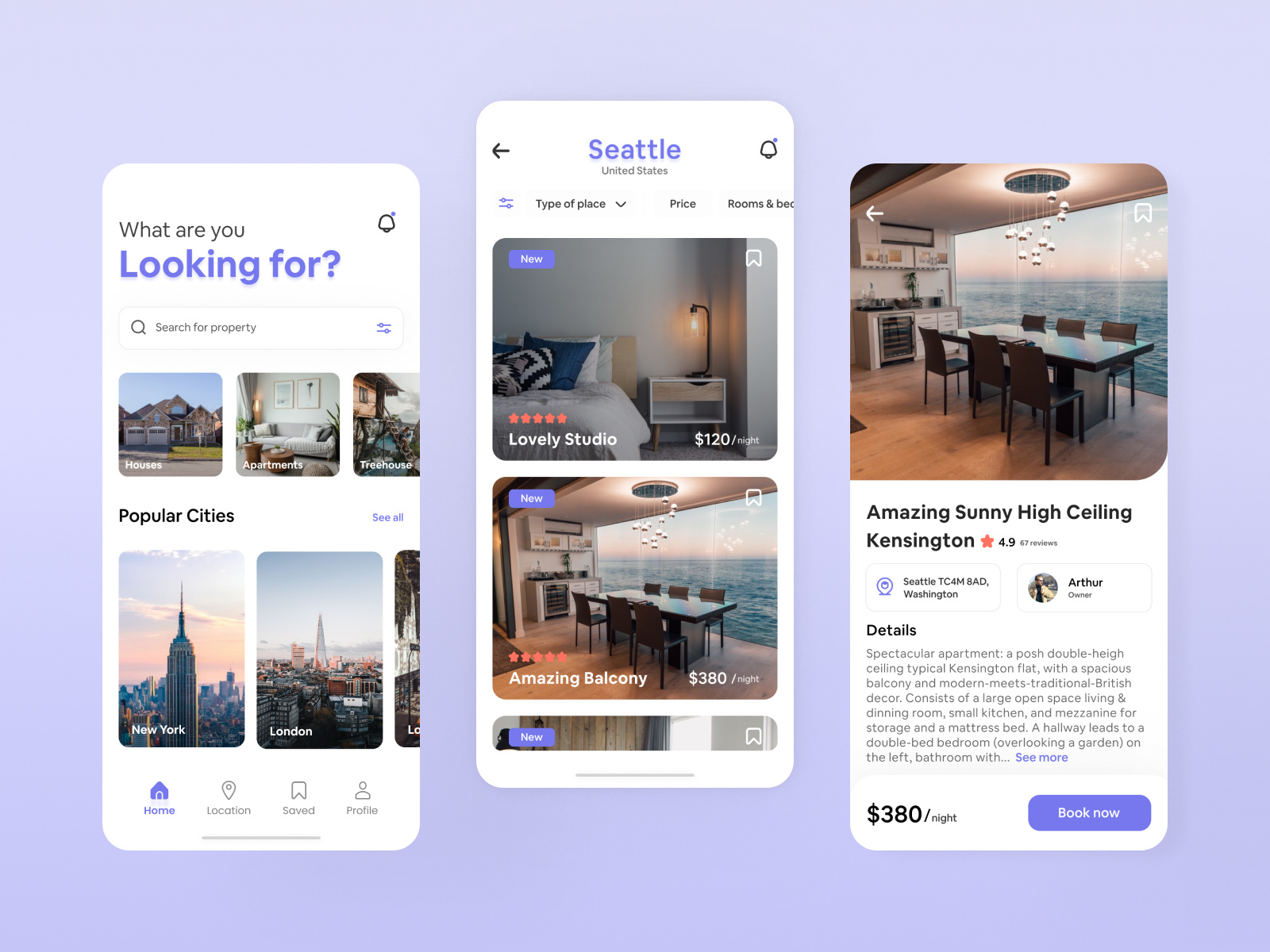 Booking App Concept by Jonatan_artist23 on Dribbble
