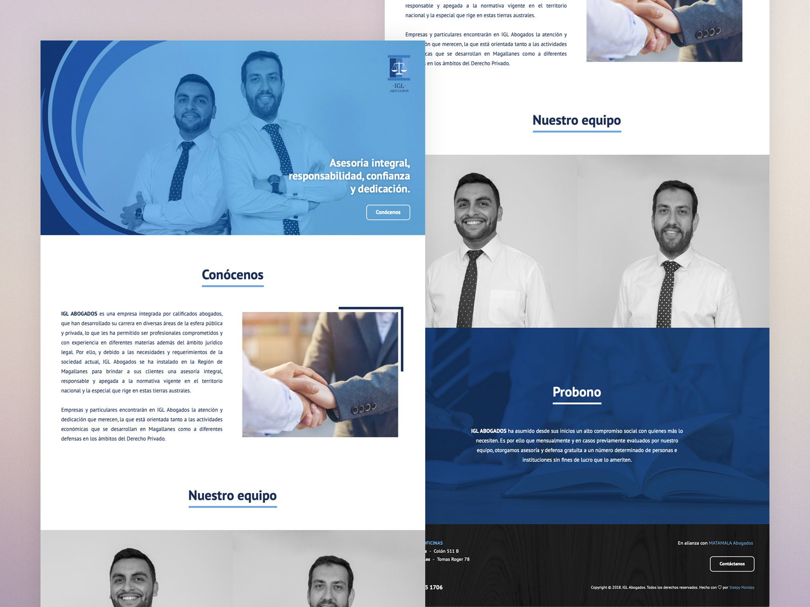 IGL Abogados Website by Madelein Araya on Dribbble