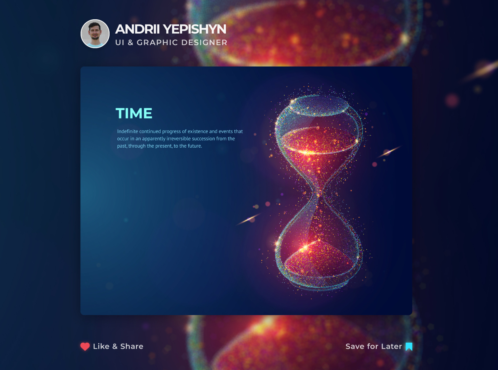 Time. Hourglass. Sand watches. Creative graphic illustration. by Andrii ...